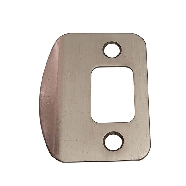 Satin Nickel Full Lip Round Corner Strike Plate