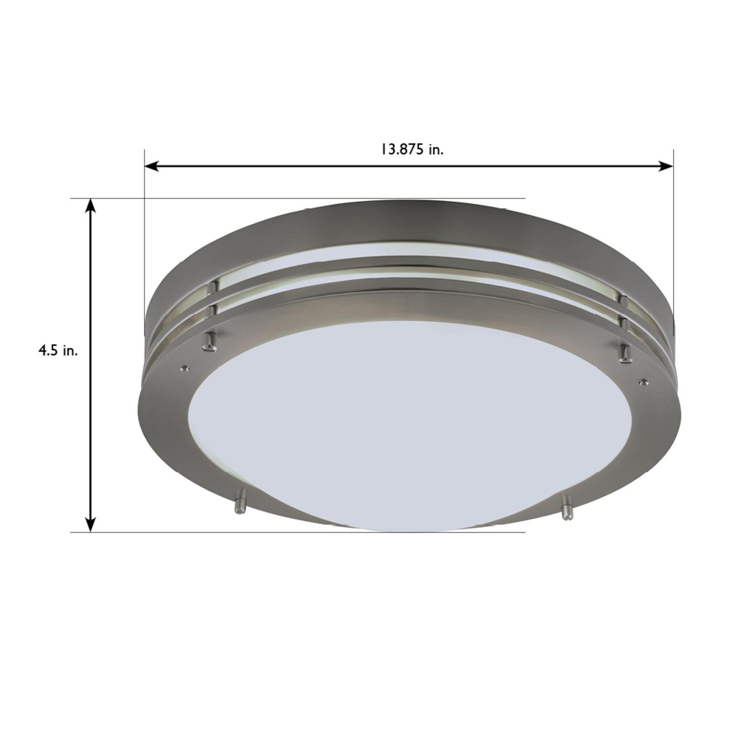 Alabaster Glass Ceiling Light Satin Nickel | Lighting & Ceiling Fans ...