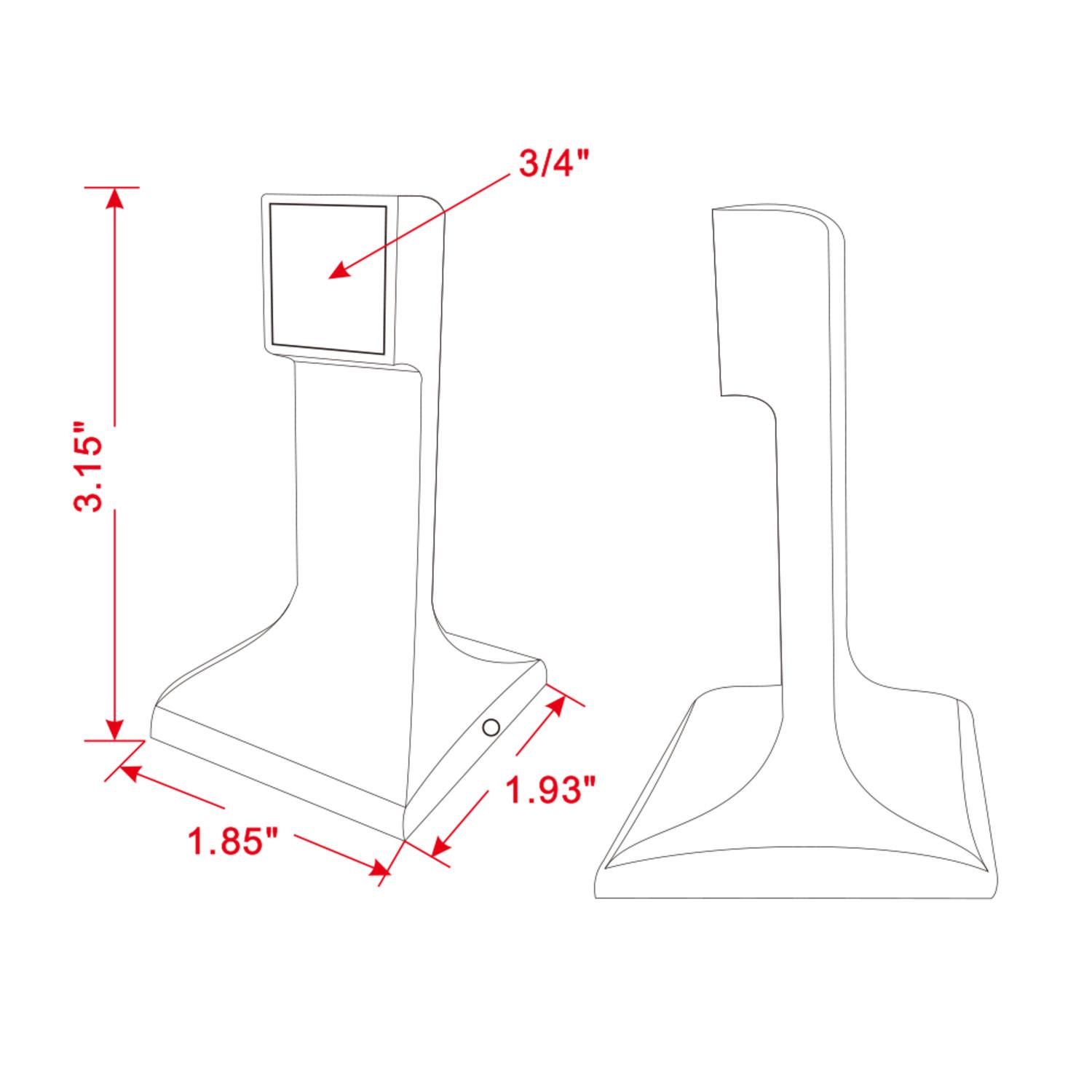 Bar Arm Brackets 3/4 Inch with Hidden Screws Satin Nickel ǀ Bath ǀ ...