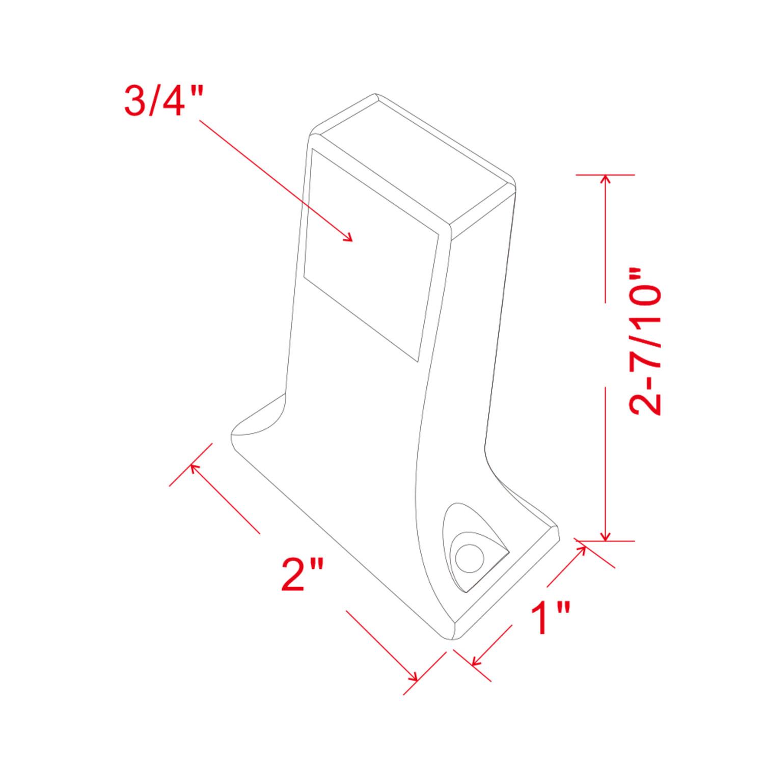 Bar Brackets 3/4 Inch Polished Chrome ǀ Bath ǀ Today's Design House