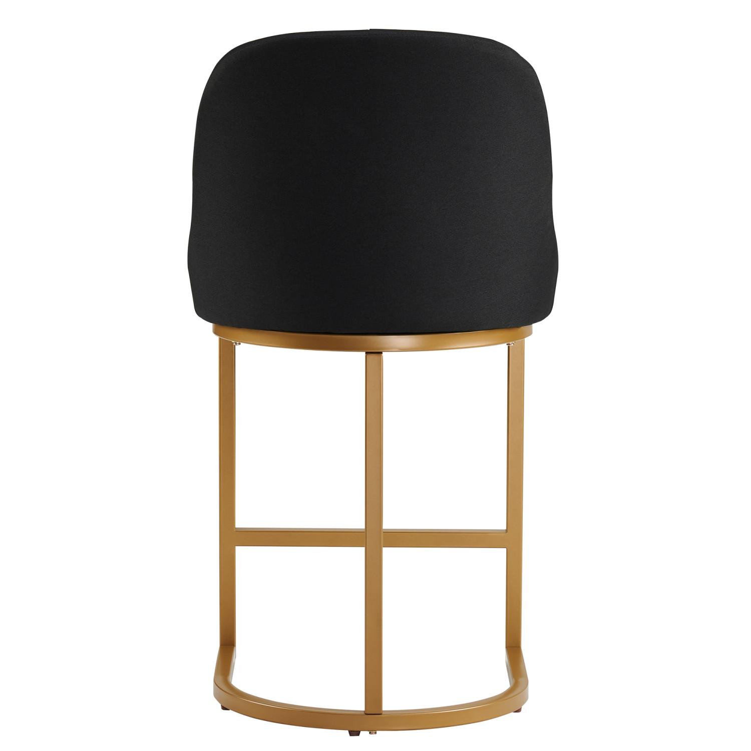 Barrelback Counter Stool Black Seat Set of 4 | Furniture | Today's ...