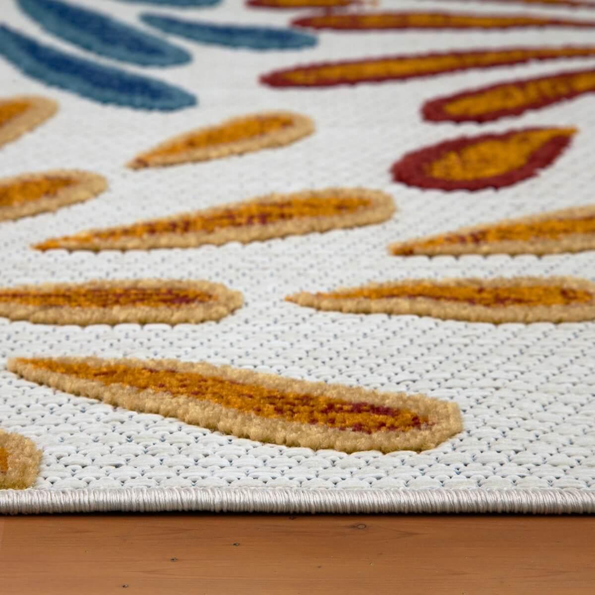 Beam Indoor Outdoor Rug 5 Foot by 8 Foot and Rug Pad ǀ Rugs & Flooring ...