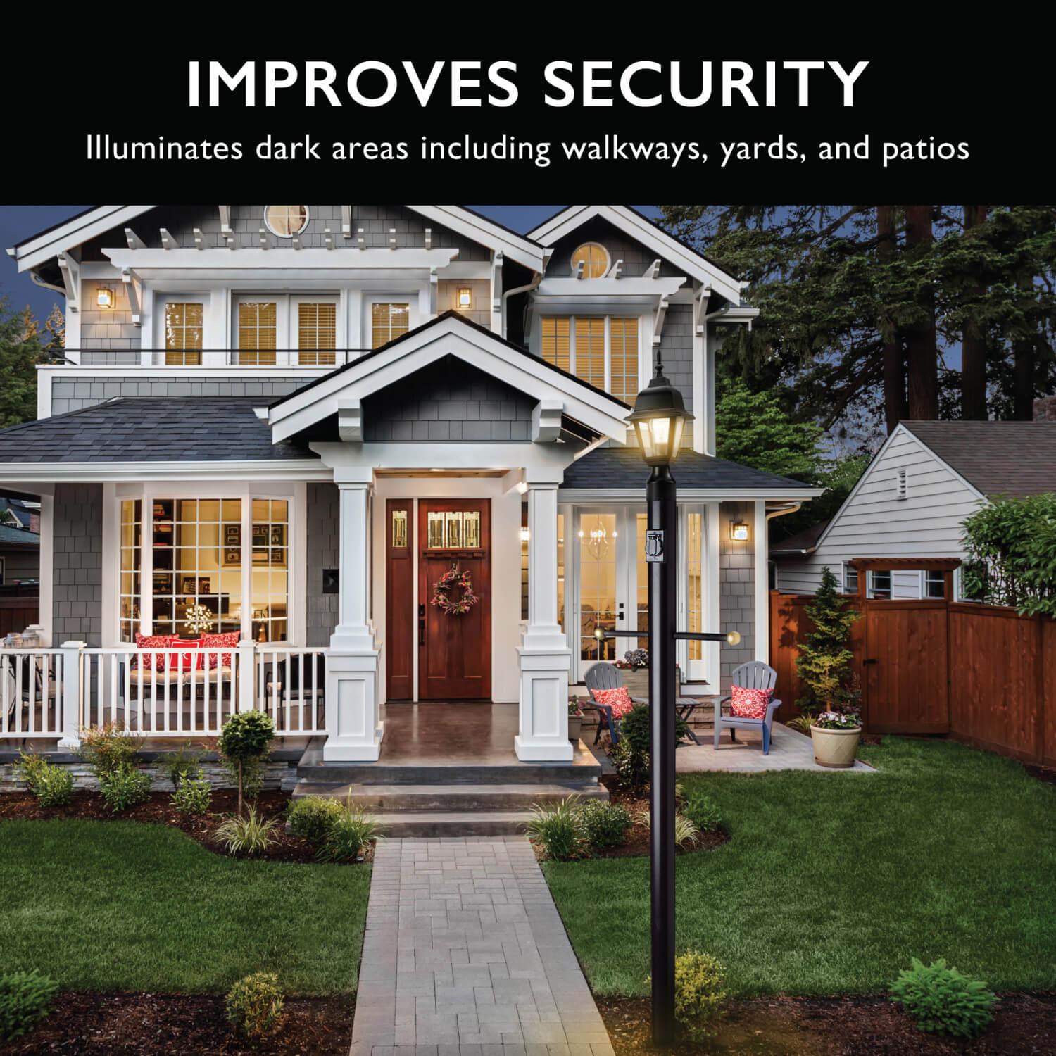 Black Lamp Post Cross Arm Outlet ǀ Outdoor & Garden ǀ Today's Design House