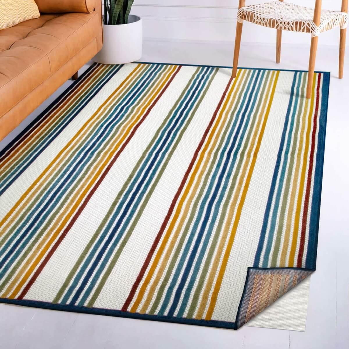 Blithe Indoor Outdoor Rug 5 Foot by 8 Foot and Rug Pad ǀ Rugs ...