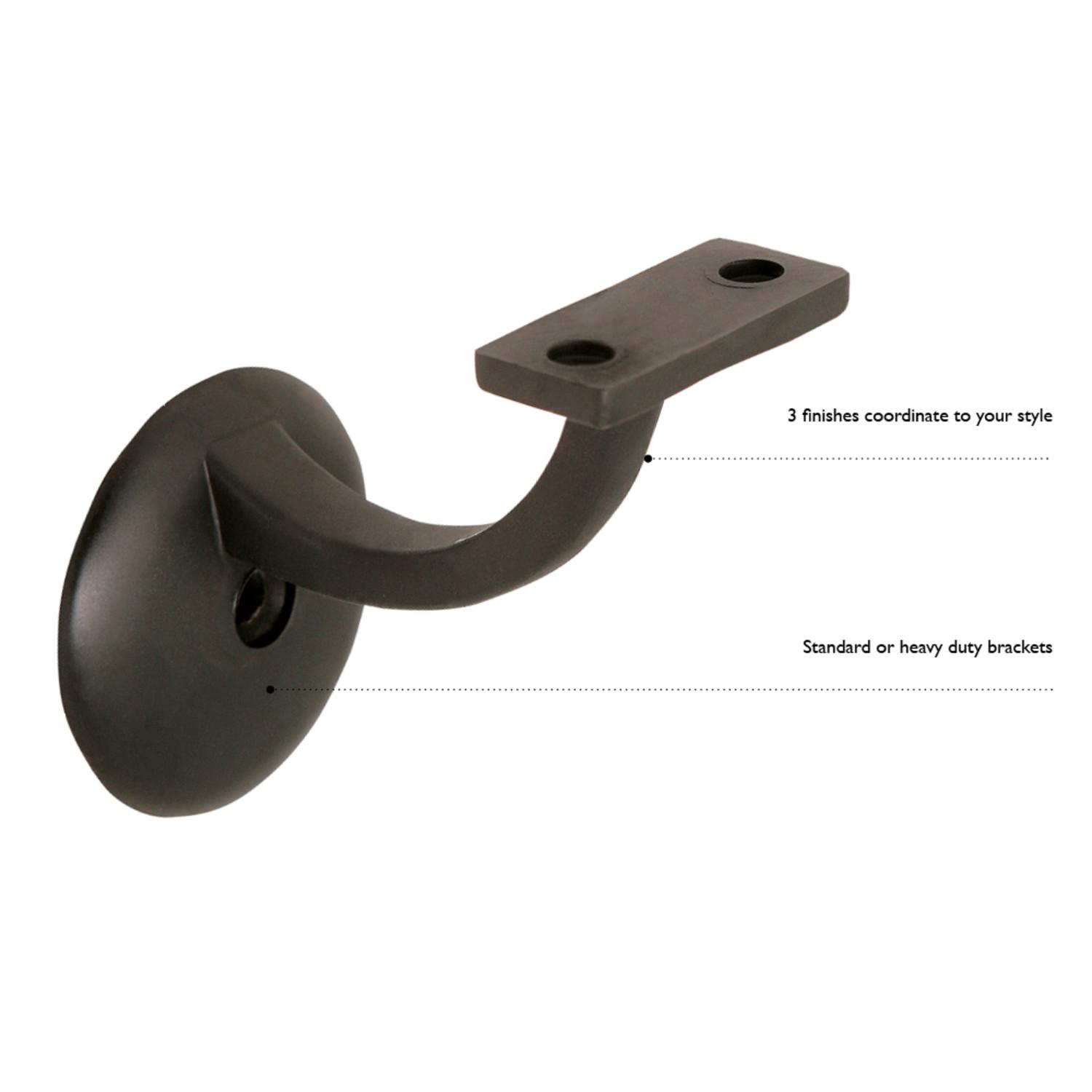 Bronze Jumbo Handrail Bracket 5 Pack ǀ Hardware & Locks ǀ Today's ...