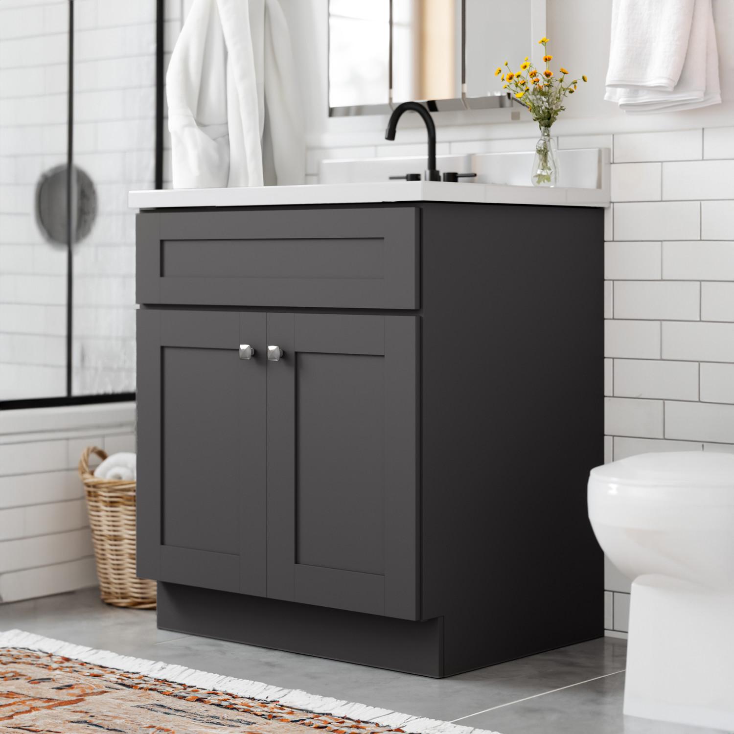 Brookings 30 Inch Fully Assembled Urbane Bathroom Vanity ǀ Bath ǀ Today ...