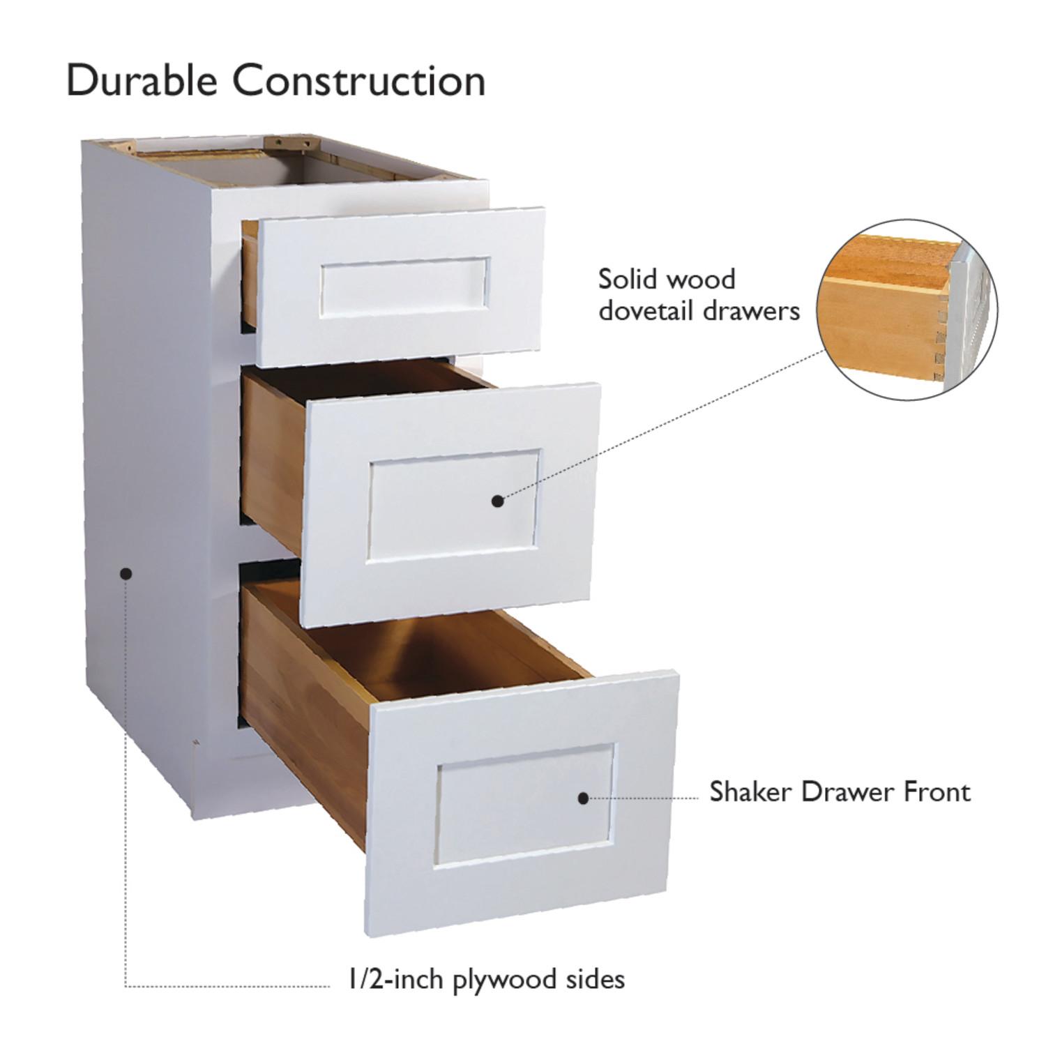 Brookings Base Cabinet White 18 Inch Wide | Kitchen | Today's Design House