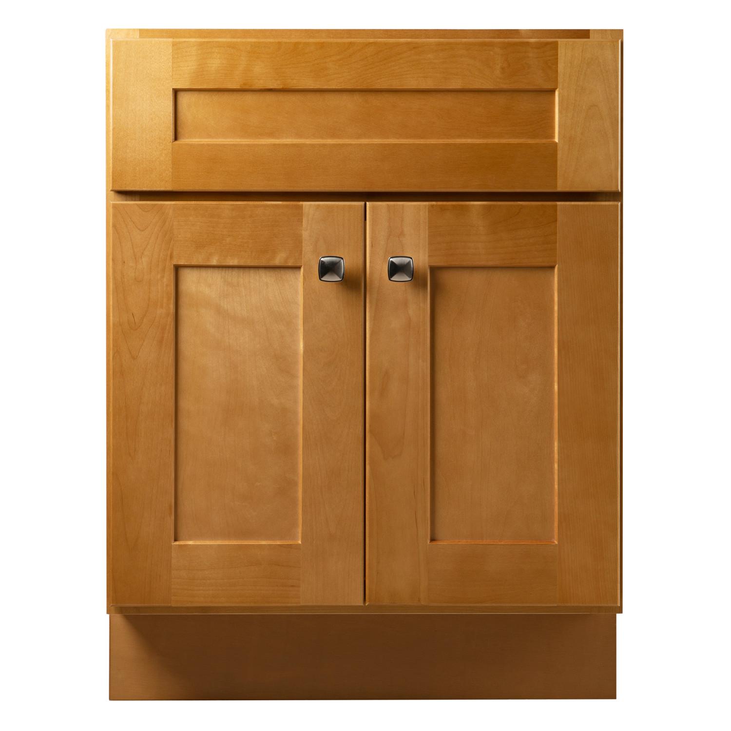 Brookings Fully Assembled Modern Birch Bathroom Vanity Cabinet , 24 ...