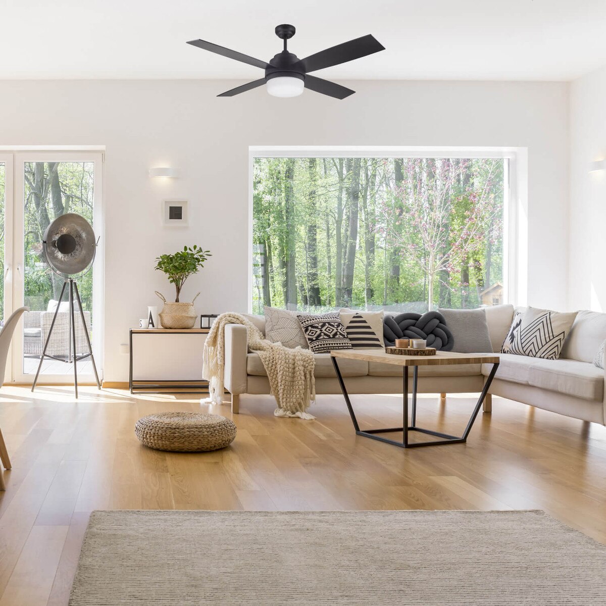 Cali 52 Inch LED Ceiling Fan Matte Black ǀ Lighting & Ceiling Fans ǀ ...