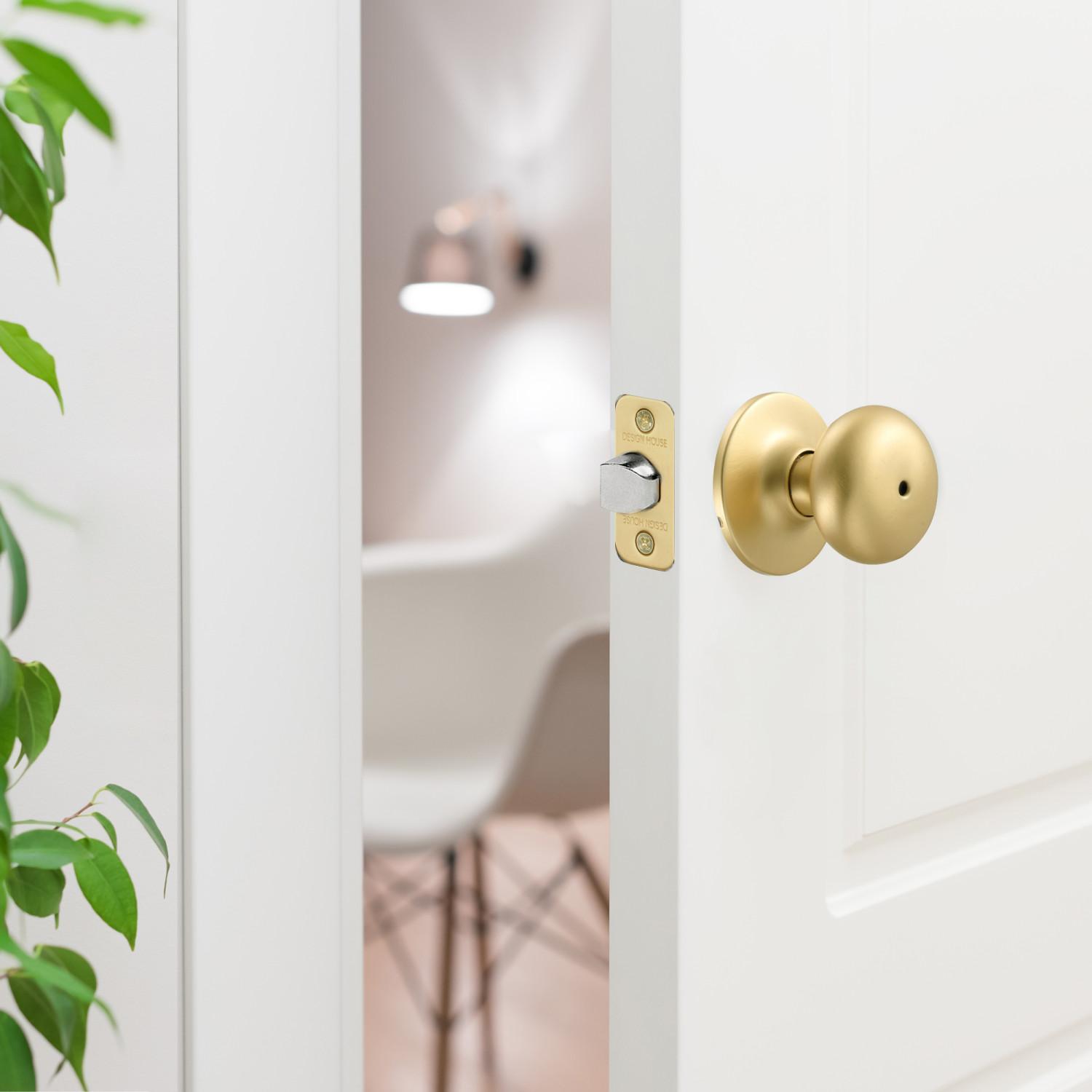 Cambridge Privacy Door Knob Satin Gold ǀ Hardware & Locks ǀ Today's ...