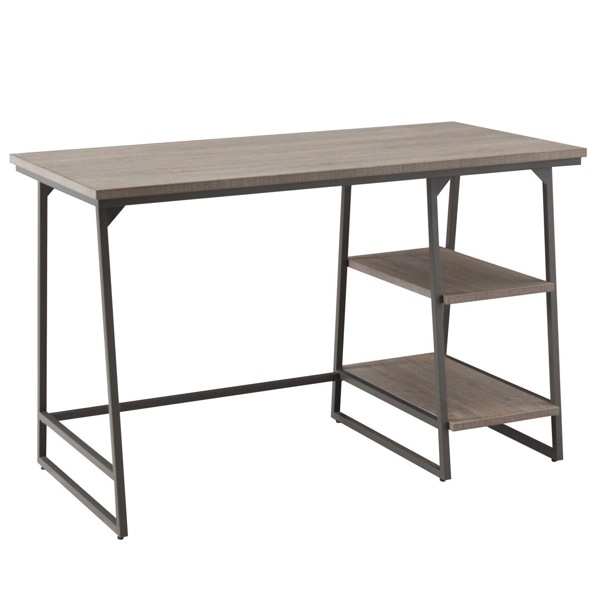 Leick Home Desk Roughsawn Oak Gunmetal ǀ Furniture ǀ Today's Design House