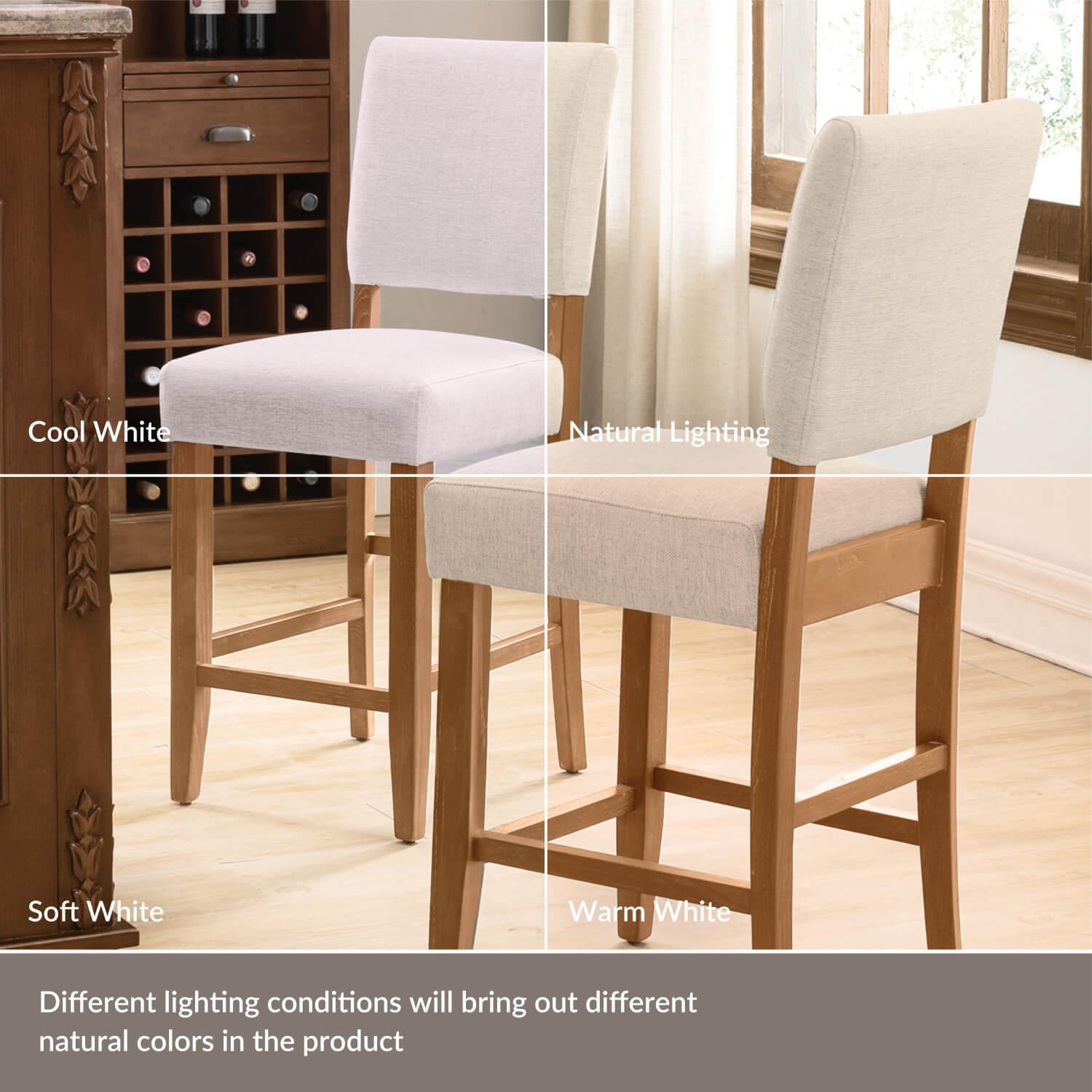 Counter Stool Natural White Set of 2 | Furniture | Today's Design House