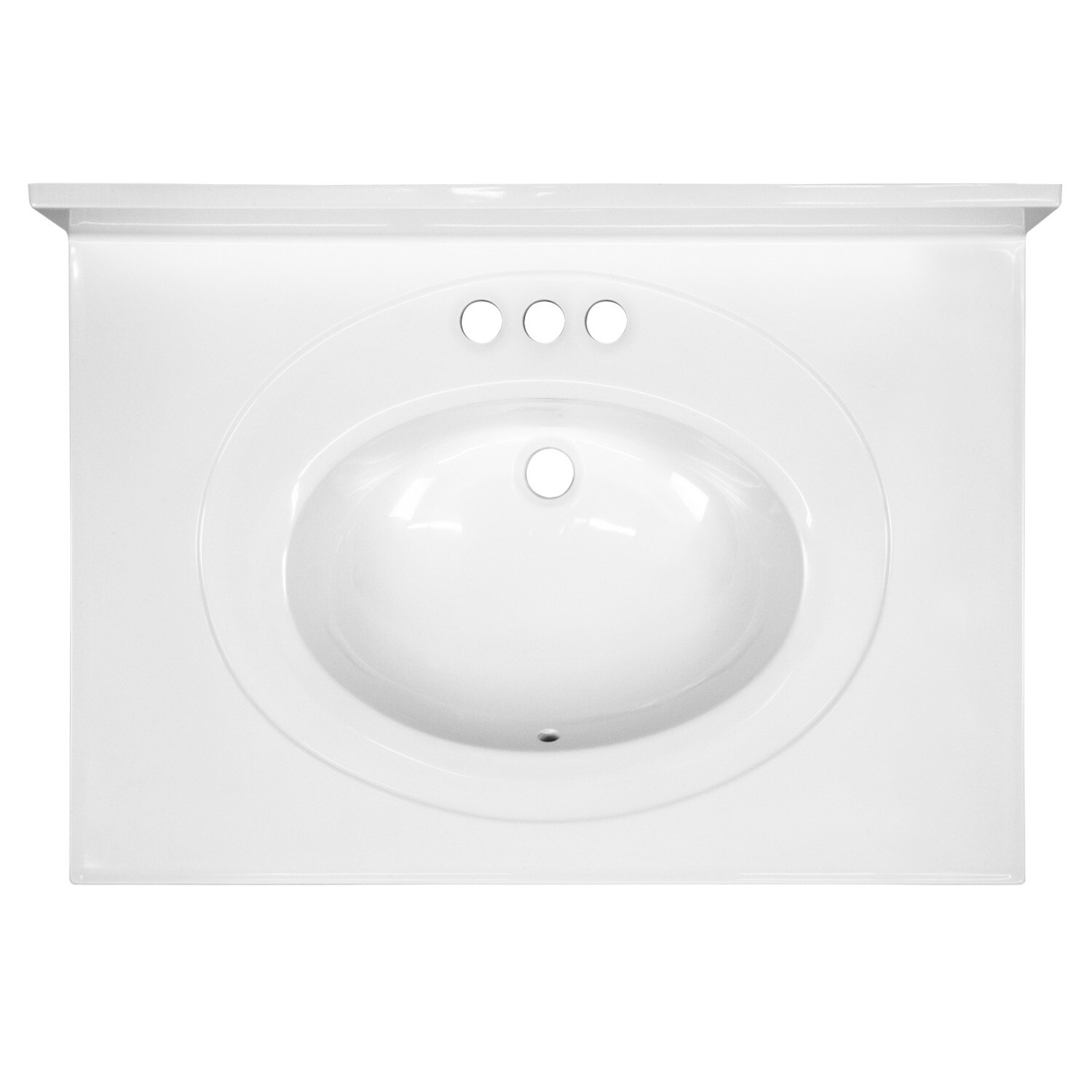 Cultured Marble White Vanity Top, 31 Inch x 22 Inch ǀ Bath ǀ Today's ...