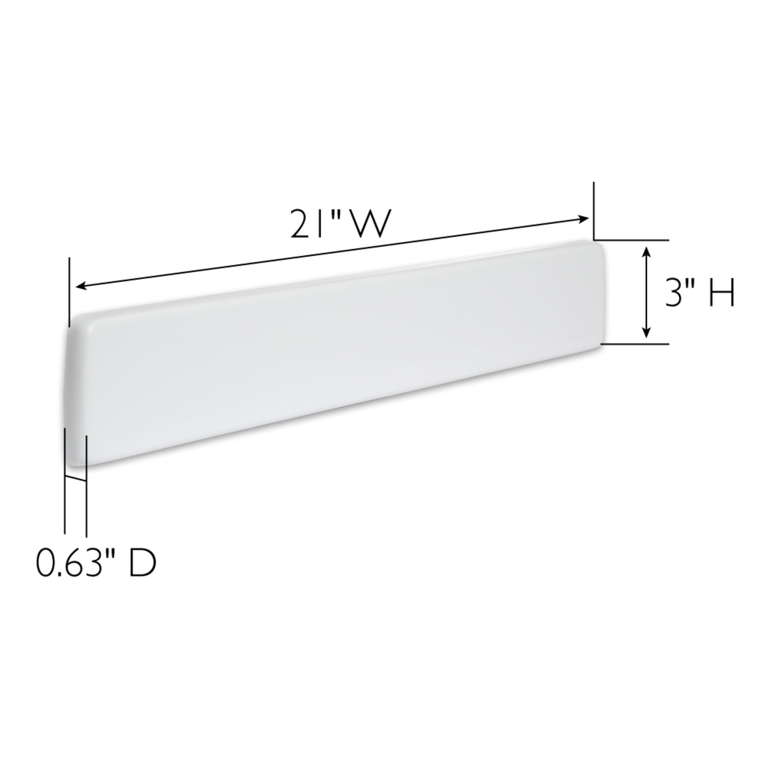 Cultured Marble Sidesplash 21 Inch ǀ Bath ǀ Today's Design House