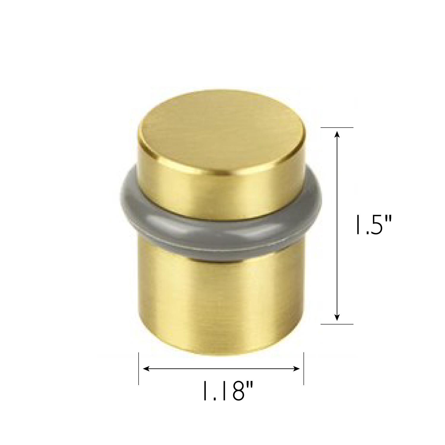 Cylindrical Stop Satin Brass 2 Pack | Hardware & Locks | Today's Design ...