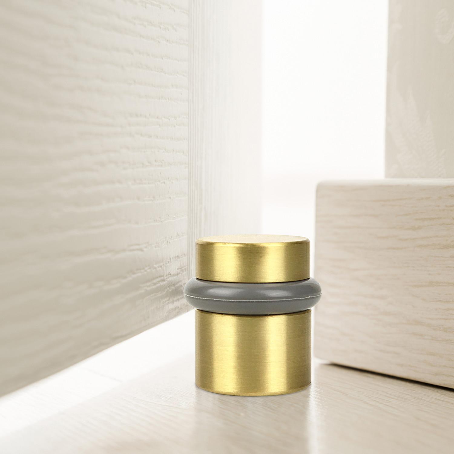 Cylindrical Stop Satin Brass 2 Pack | Hardware & Locks | Today's Design ...