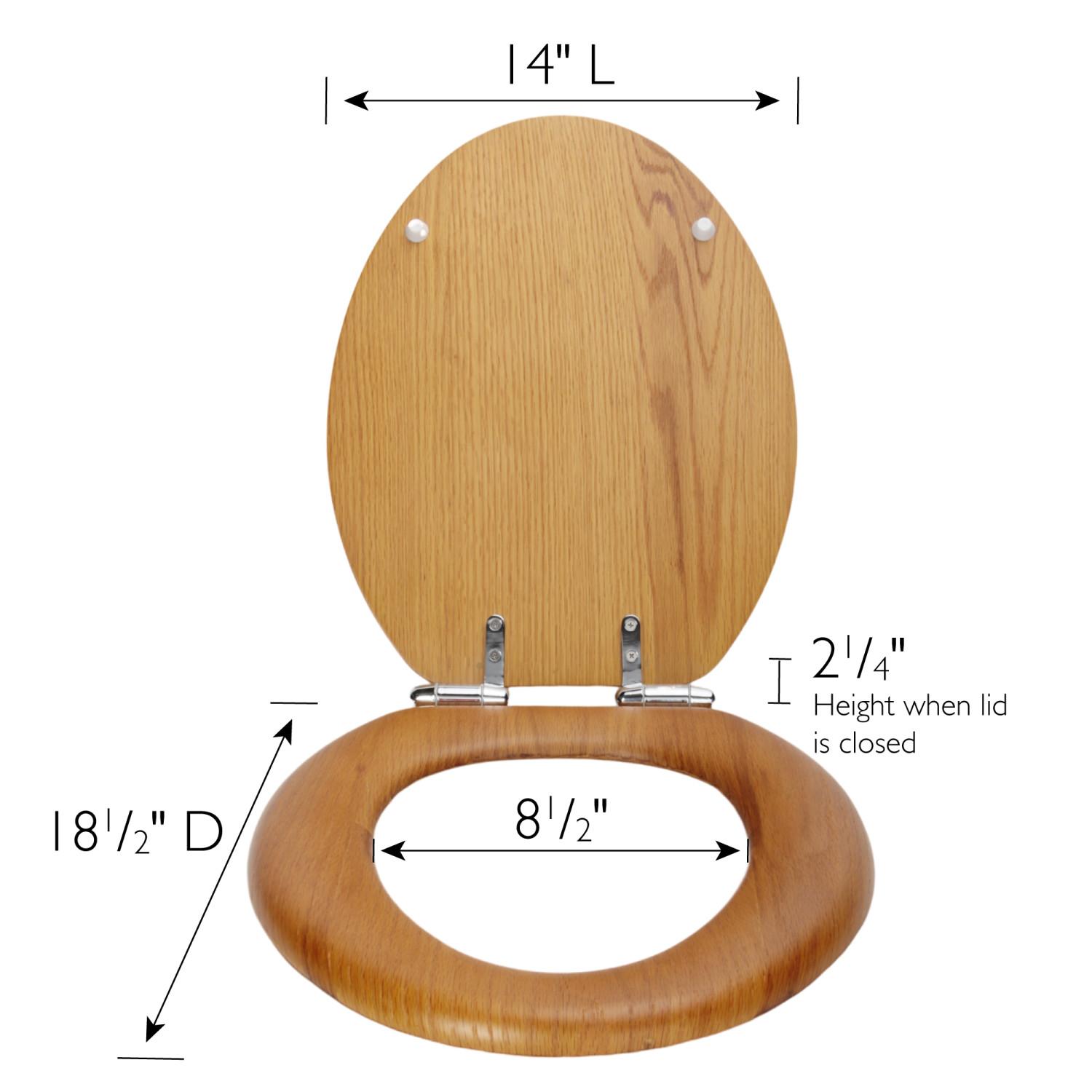 Dalton Elongated Toilet Seat Honey Oak | Bath | Today's Design House