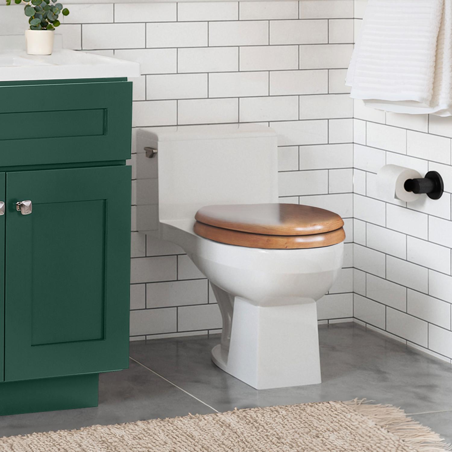 Dalton Elongated Toilet Seat Honey Oak Bath Today s Design House