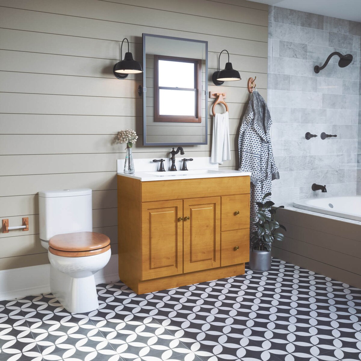 Dalton Round Toilet Seat Honey Oak | Bath | Today's Design House