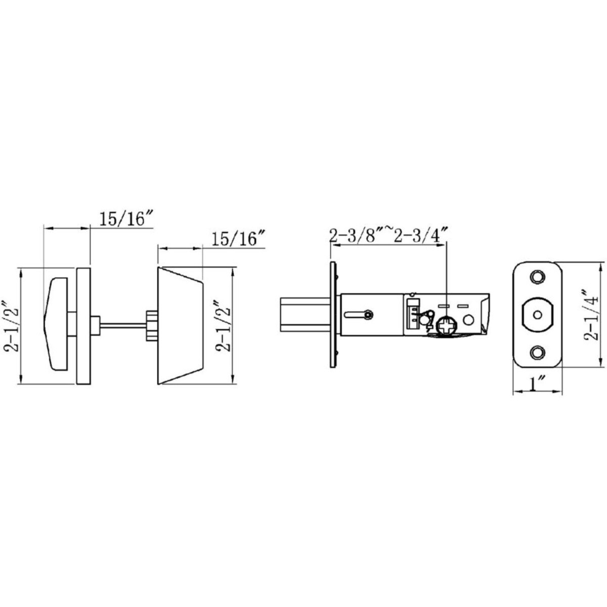 Deadbolt Single Cylinder Two Way Satin Nickel | Hardware & Locks ...