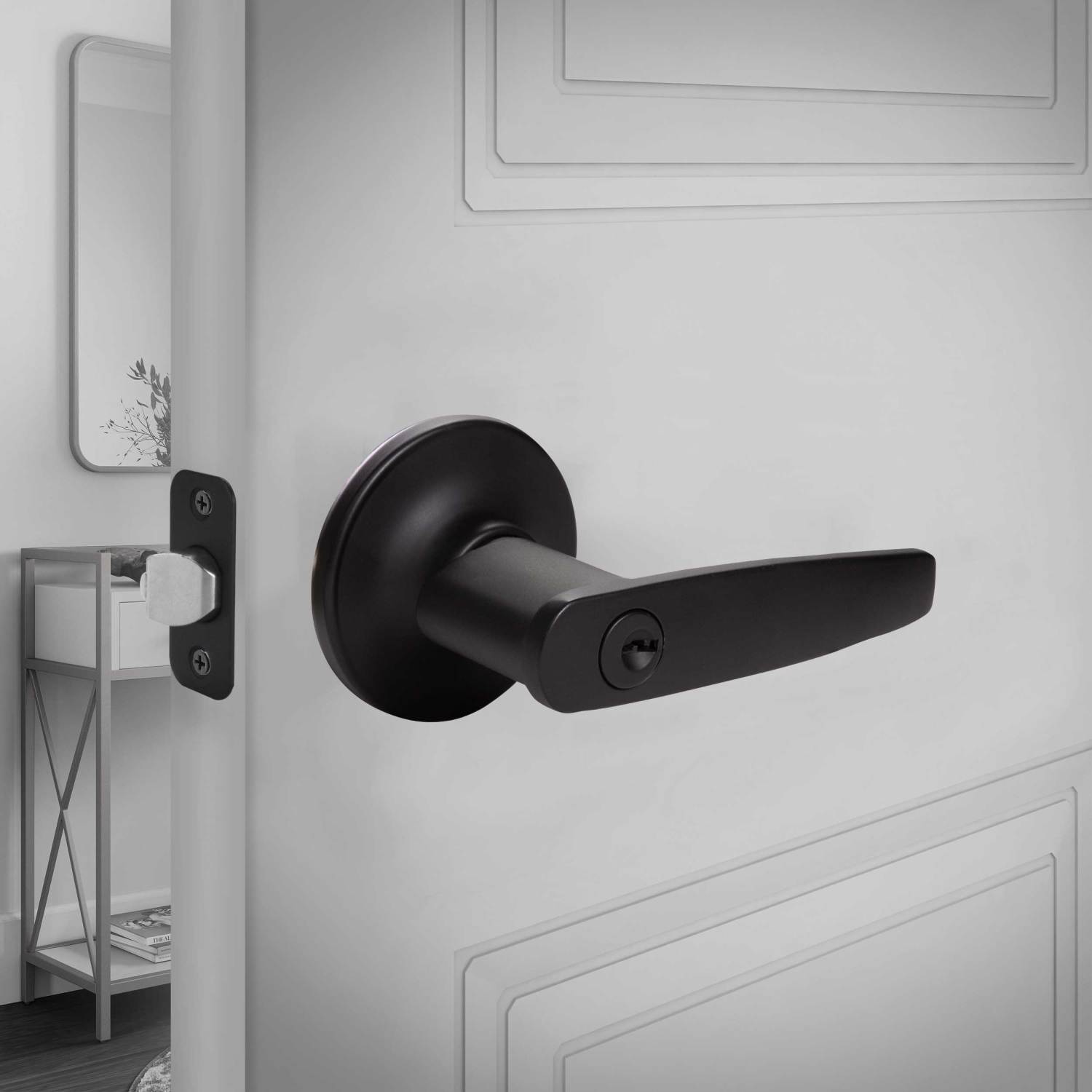 Devalan Keyed Entry Door Lever Matte Black ǀ Hardware & Locks ǀ Today's ...