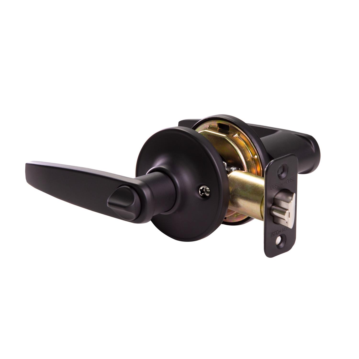 Devalan Keyed Entry Door Lever Matte Black ǀ Hardware & Locks ǀ Today's ...