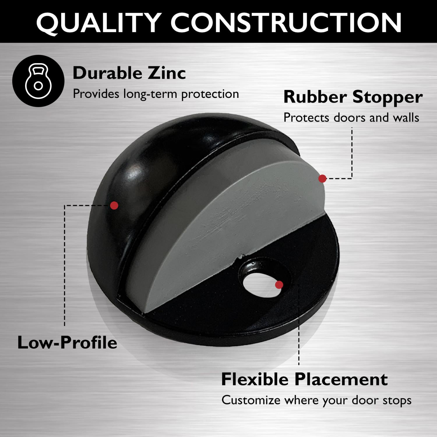 Dome Door Stop Matte Black 10 Pack ǀ Hardware & Locks ǀ Today's Design ...