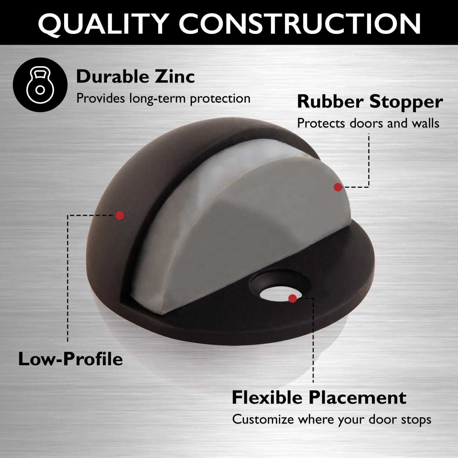 Dome Door Stop Oil Rubbed Bronze 10 Pack ǀ Hardware & Locks ǀ Today's ...