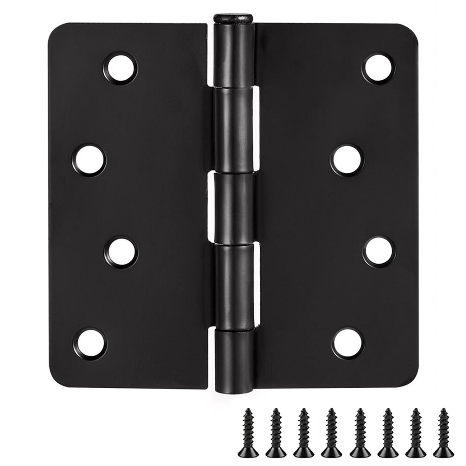 Door Hinge Matte Black 4 Inch 6 Pack ǀ Hardware & Locks ǀ Today's ...