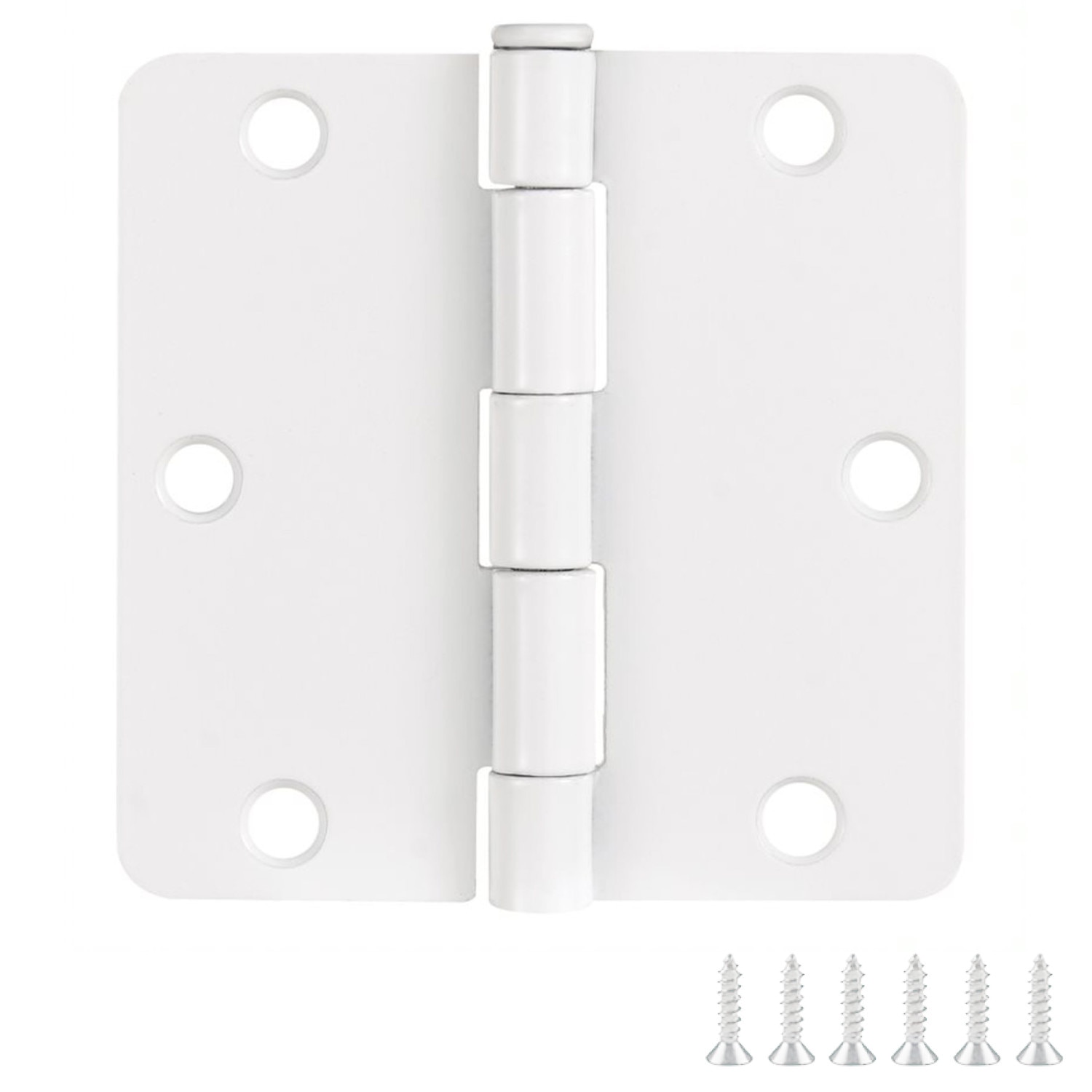 Door Hinge Painted White 3.5 Inch 6 Pack ǀ Hardware & Locks ǀ Today's ...