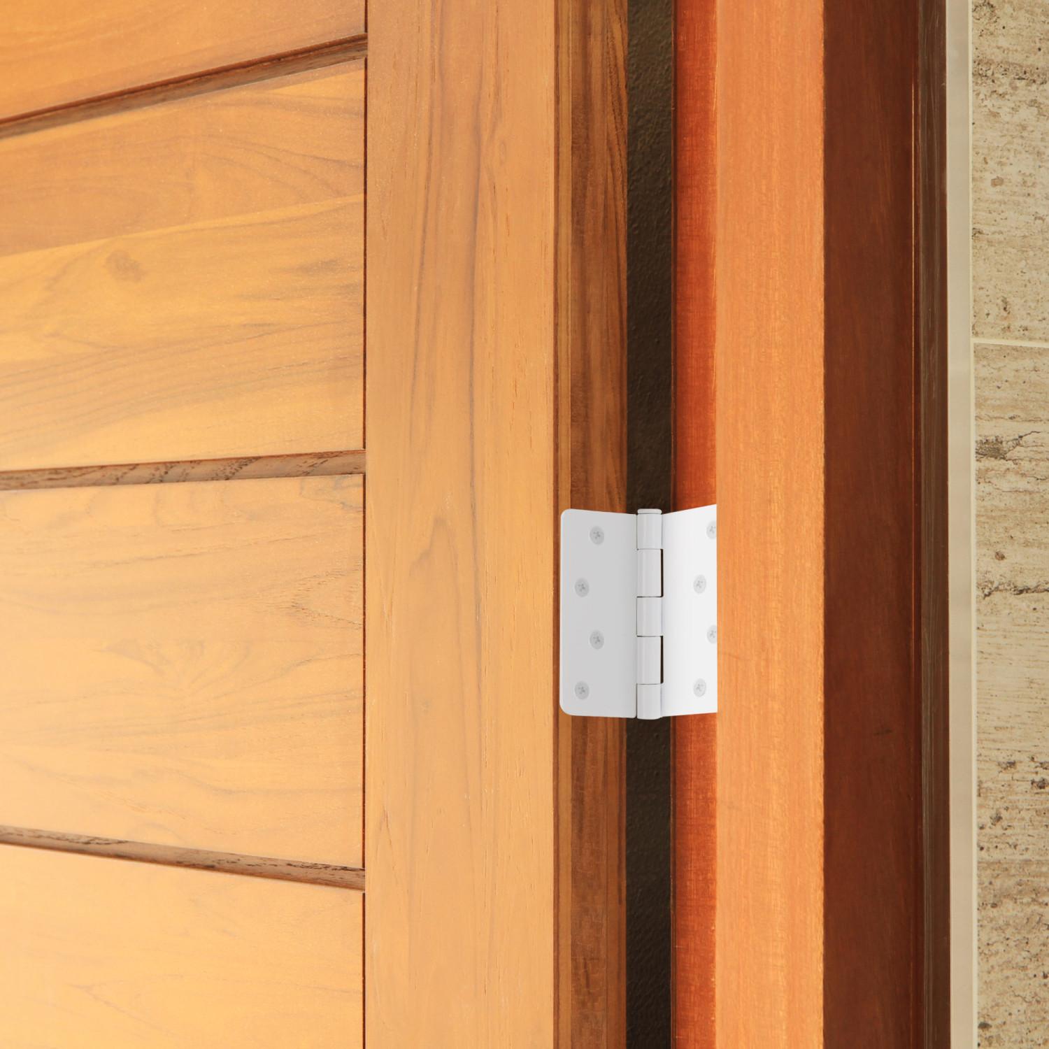 Door Hinge Painted White 4 Inch 6 Pack ǀ Hardware & Locks ǀ Today's ...