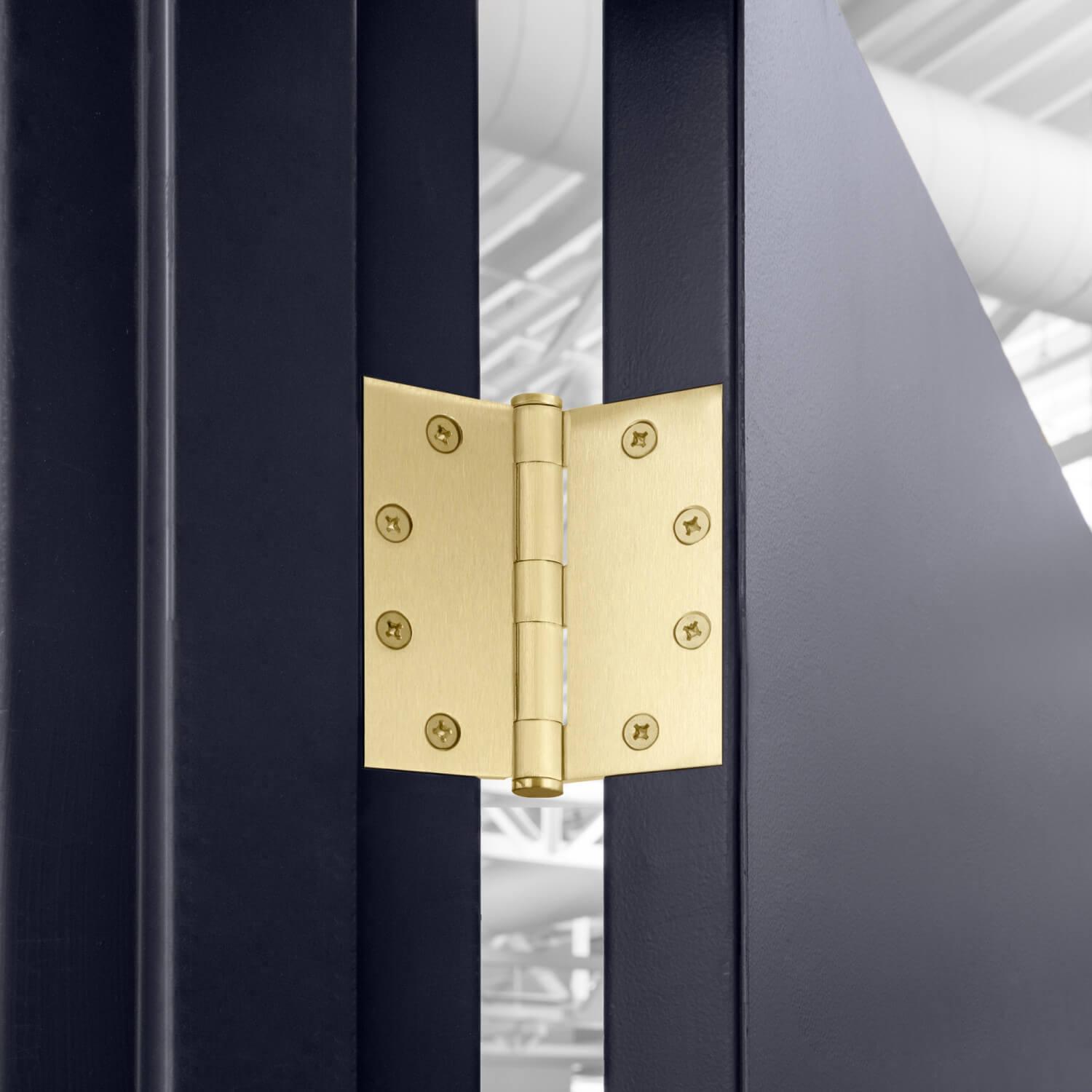 Door Hinge Satin Brass 4.5 Inch 9 Pack ǀ Hardware & Locks ǀ Today's ...