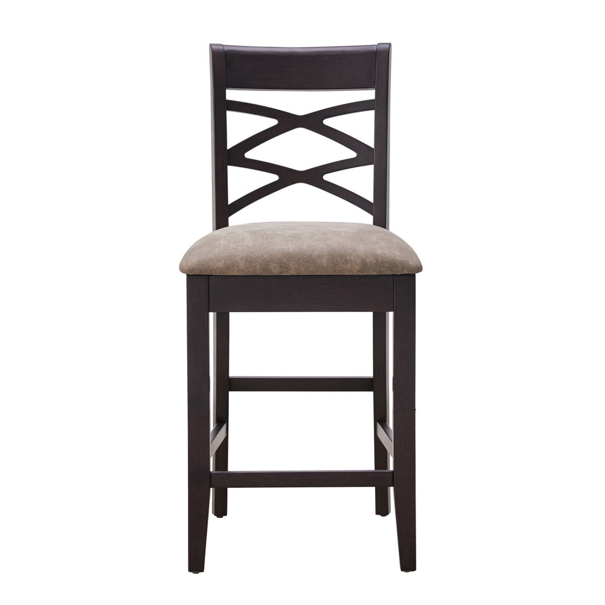 Double Crossback Counter Stool Black Gray Set of 2 ǀ Furniture ǀ Today ...