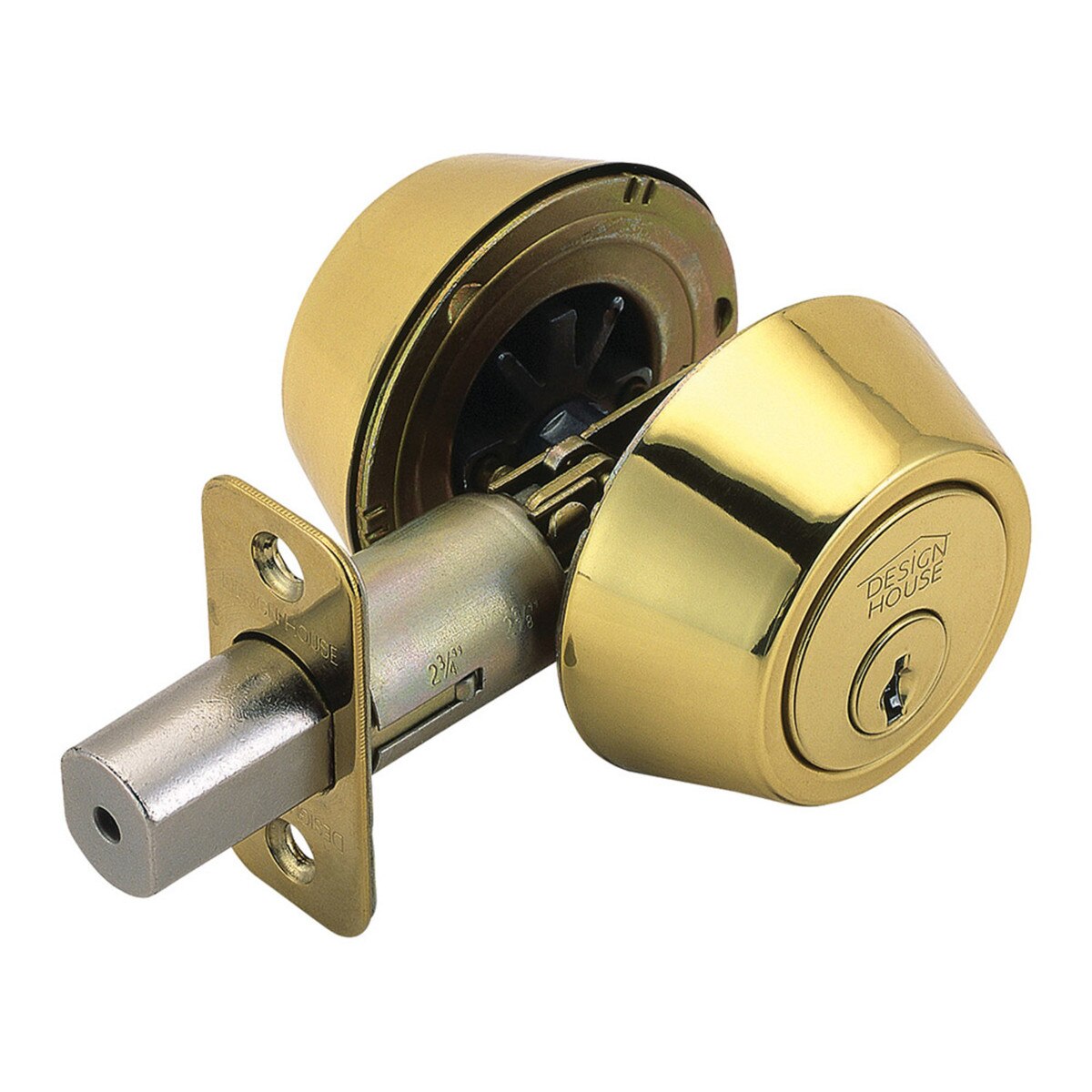 Double Cylinder Deadbolt Polished Brass ǀ Hardware & Locks ǀ Today's ...