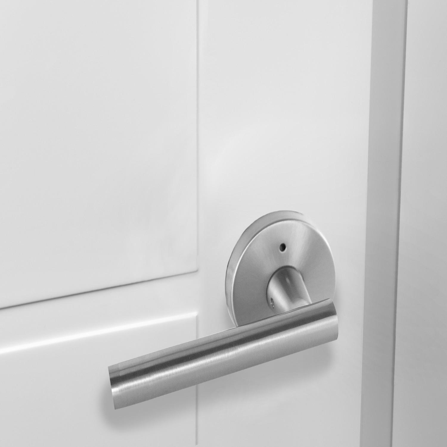 Eastport Satin Nickel Privacy Door Lever ǀ Hardware & Locks ǀ Today's ...