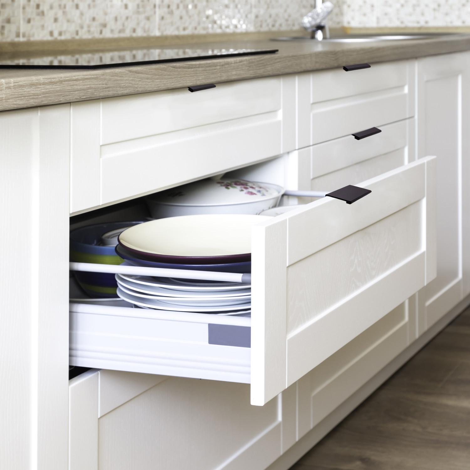 Edge Cabinet Finger Pull Matte Black 10 Pack ǀ Kitchen ǀ Today's Design ...