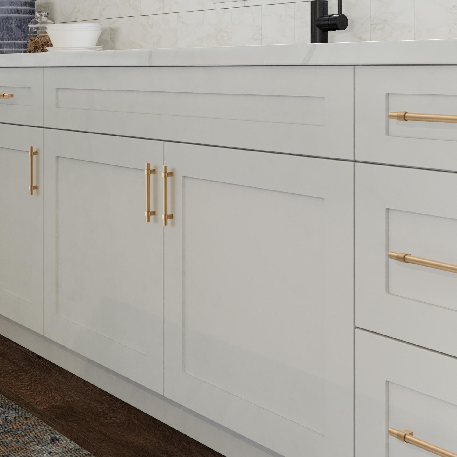 Emery Pull Satin Gold 96 CC 5 Pack | Kitchen | Today's Design House