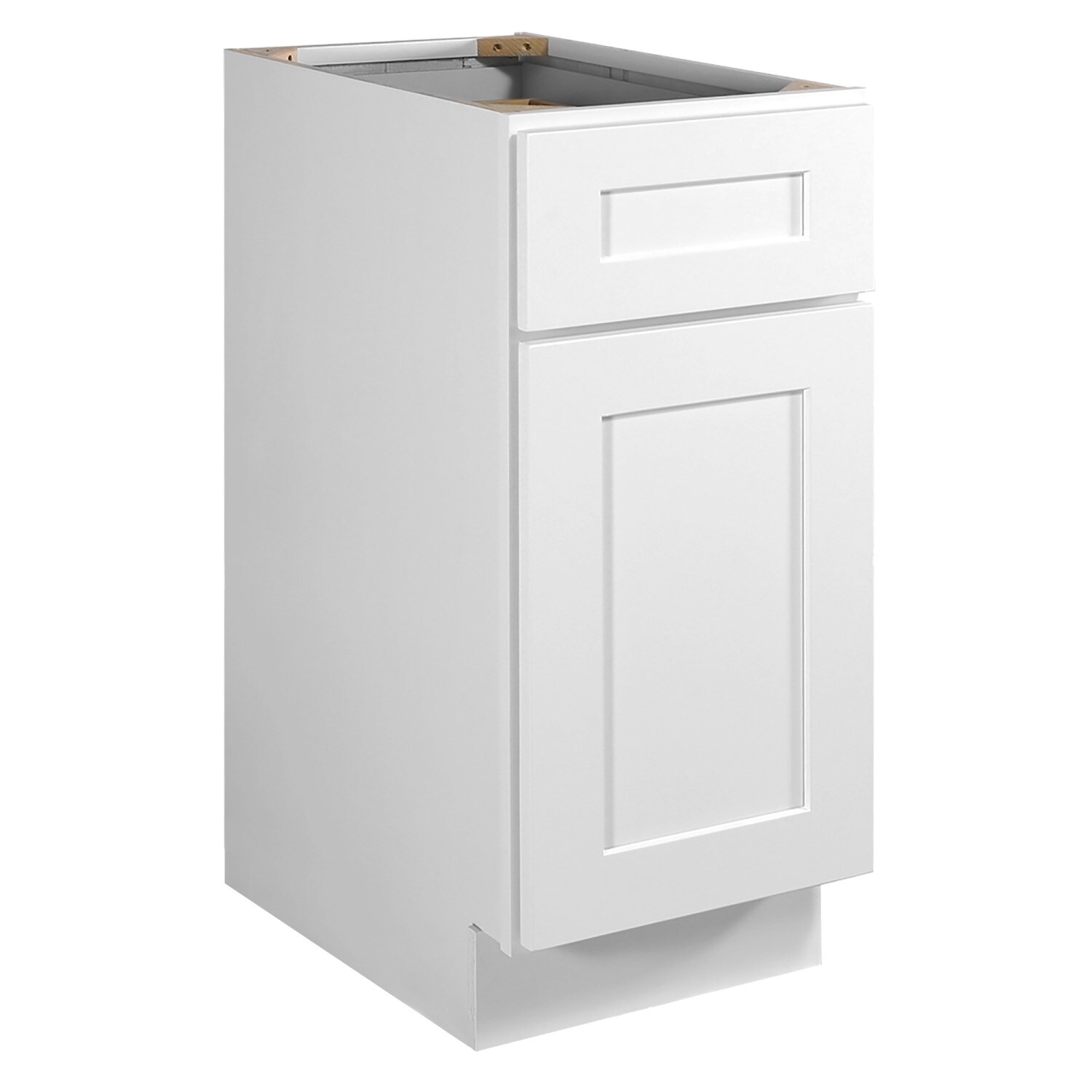 Fully Assembled Base Cabinet White 15 Inch By 34 5 Inch By 24 Inch 
