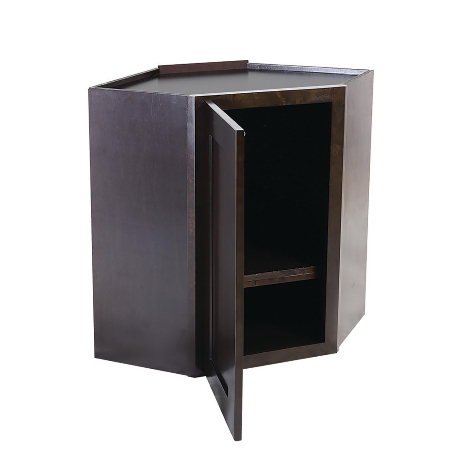 Fully Assembled Corner Cabinet in Espresso 24 Inch by 30 Inch by 12 ...