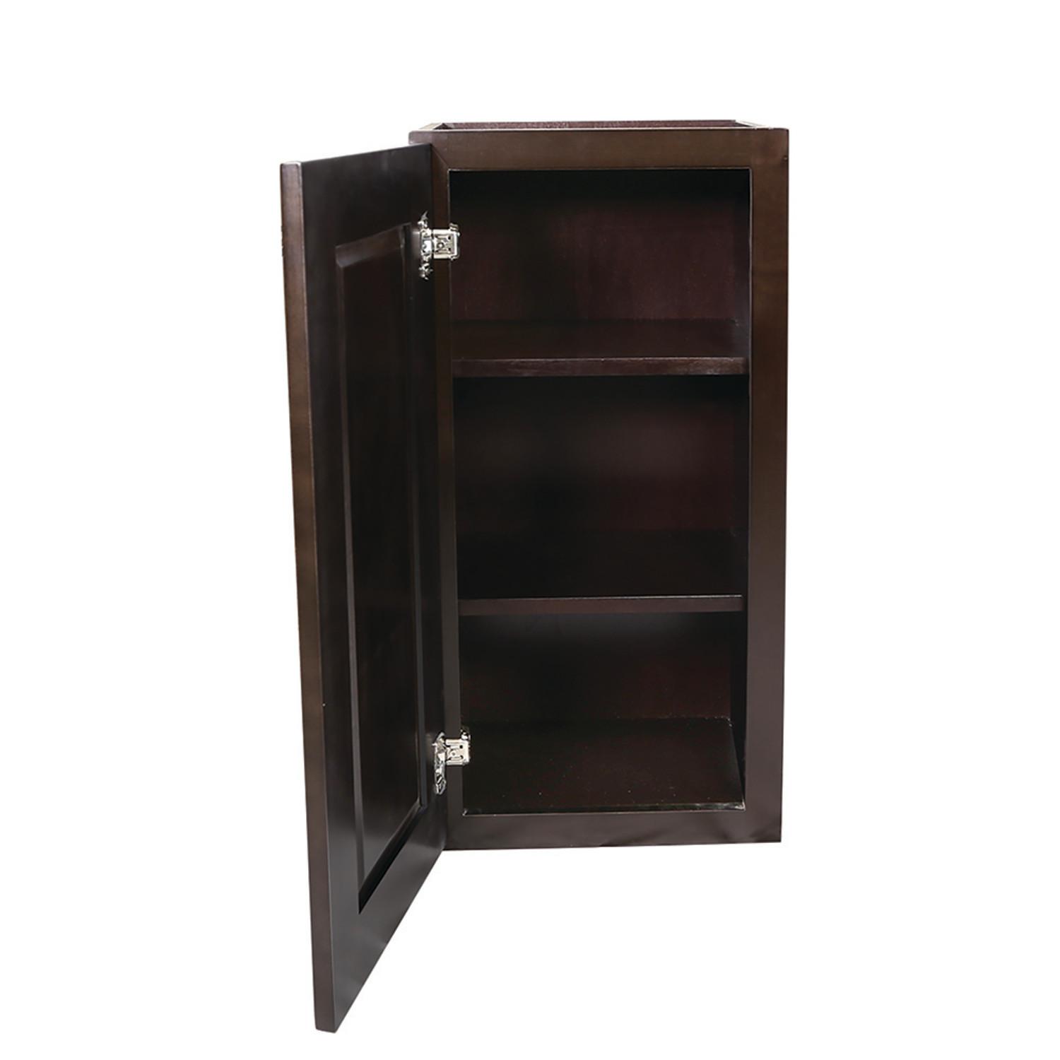 Fully Assembled Wall Cabinet in Espresso 12 Inch by 24 Inch by 12 Inch ...