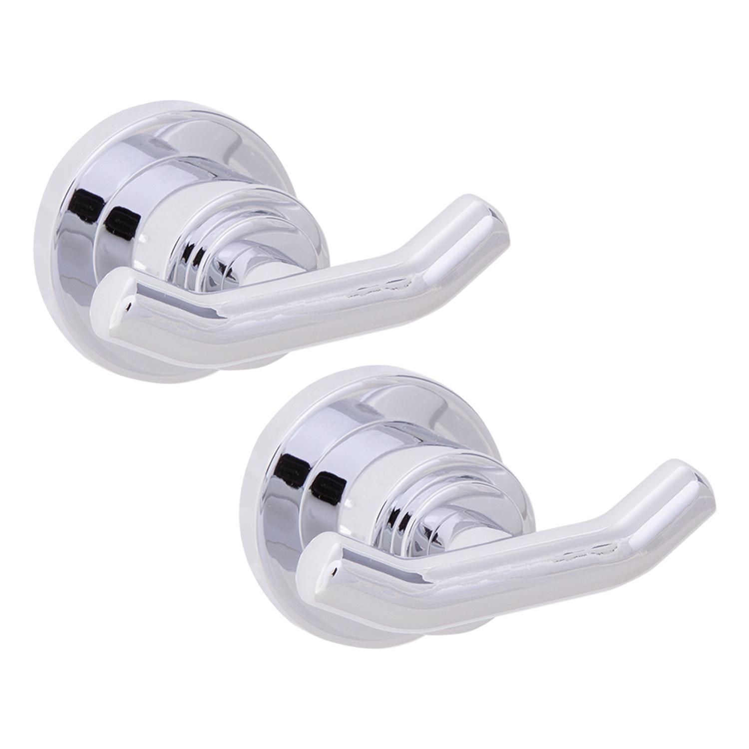 Geneva Chrome Double Robe Hook 2-Pack ǀ Bath ǀ Today's Design House