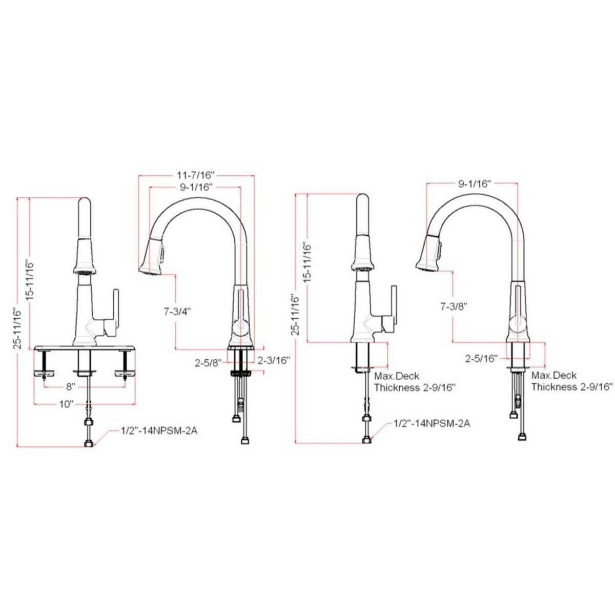 Geneva Single Handle Kitchen Faucet Sprayer Polished Chrome ǀ Kitchen ǀ ...