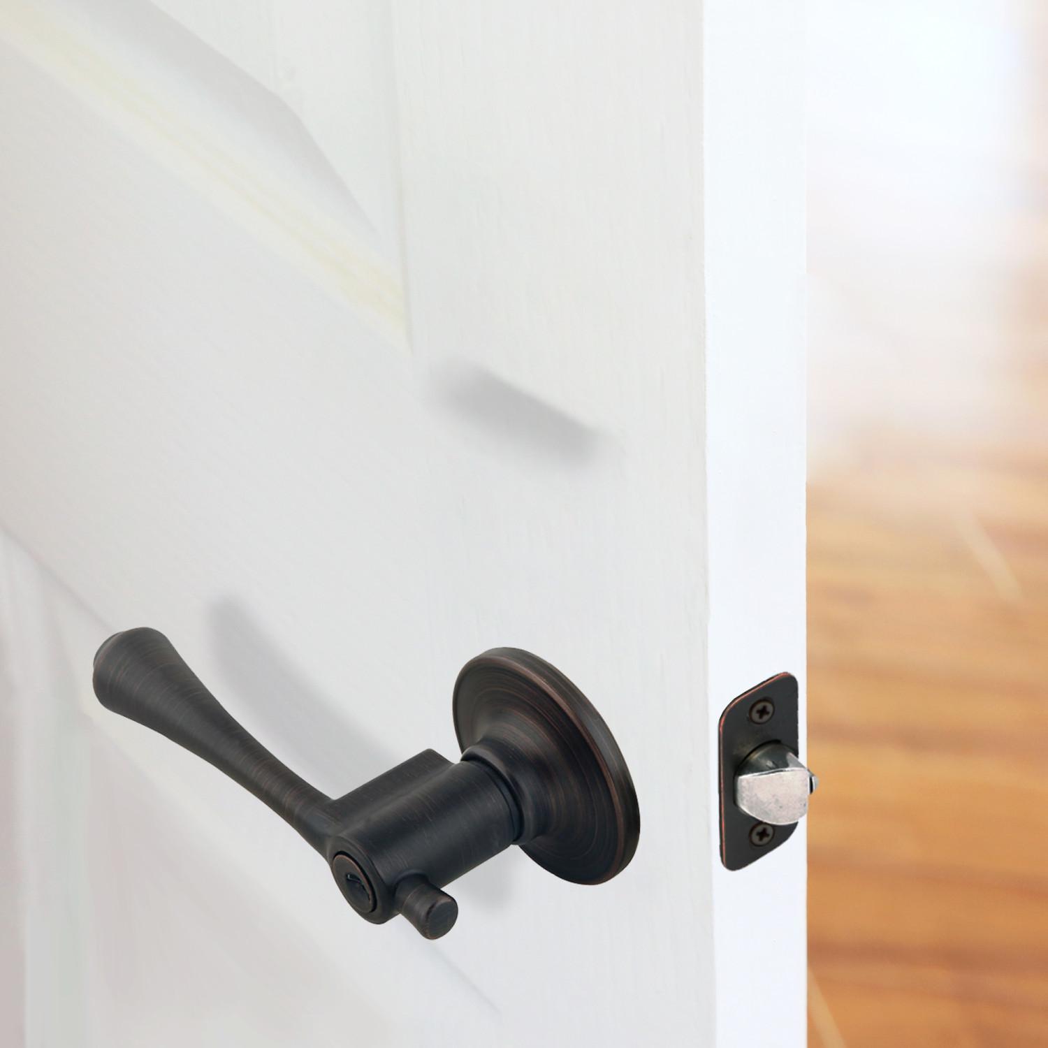 Ironwood Latch Entry Door Handle Brushed Bronze | Hardware & Locks ǀ ...