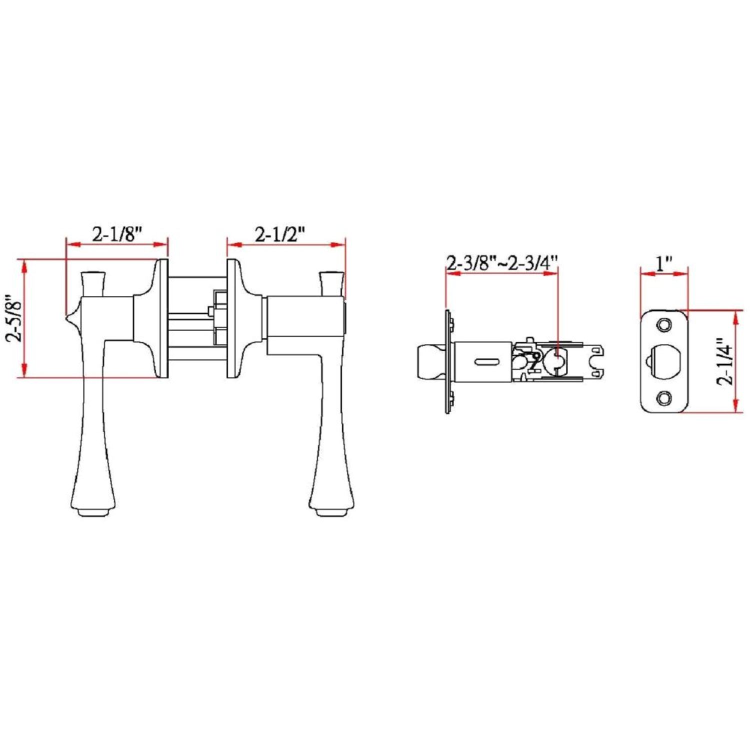 Ironwood Latch Entry Door Handle Brushed Bronze | Hardware & Locks ǀ ...