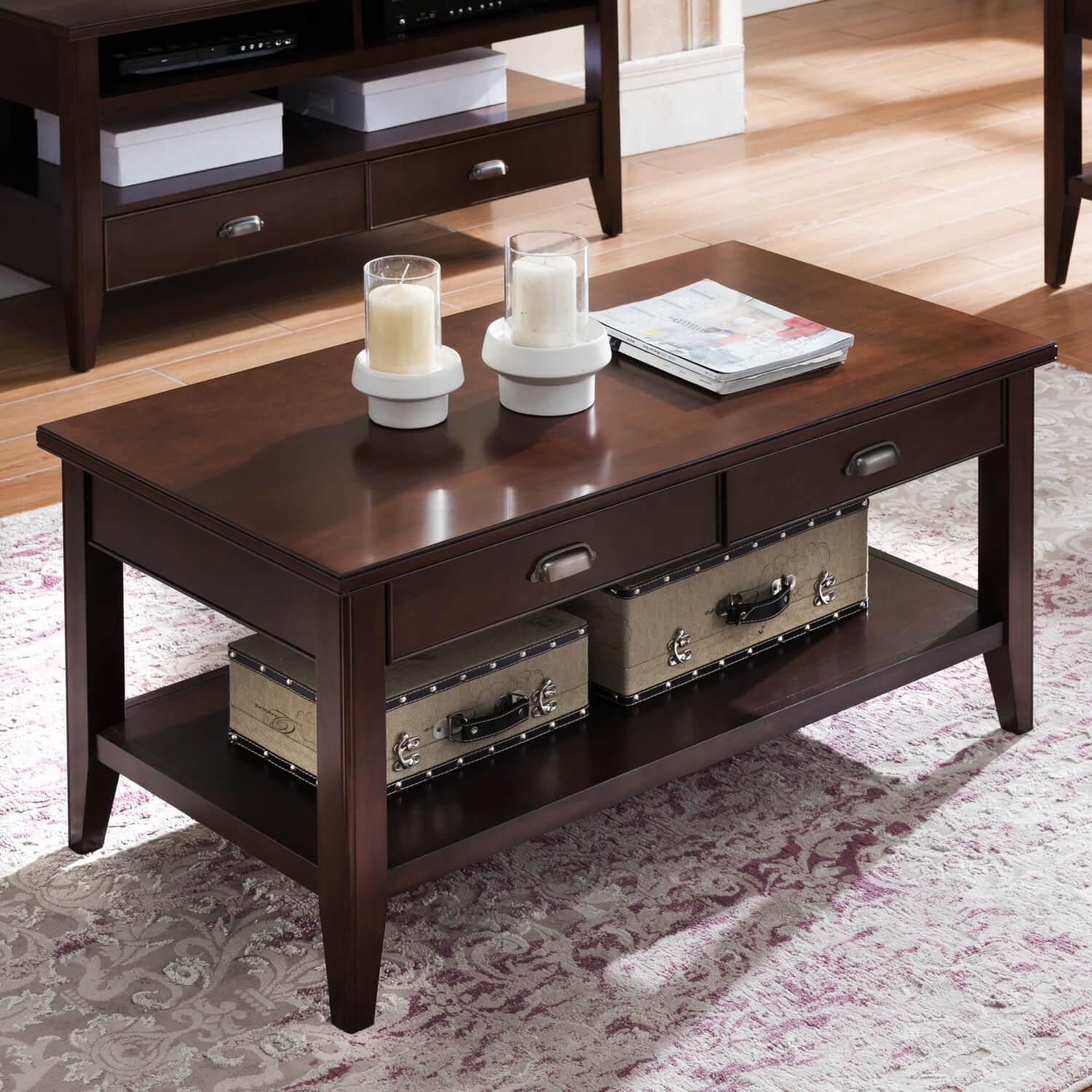 Laurent Coffee Table Chocolate Cherry ǀ Furniture ǀ Today's Design House