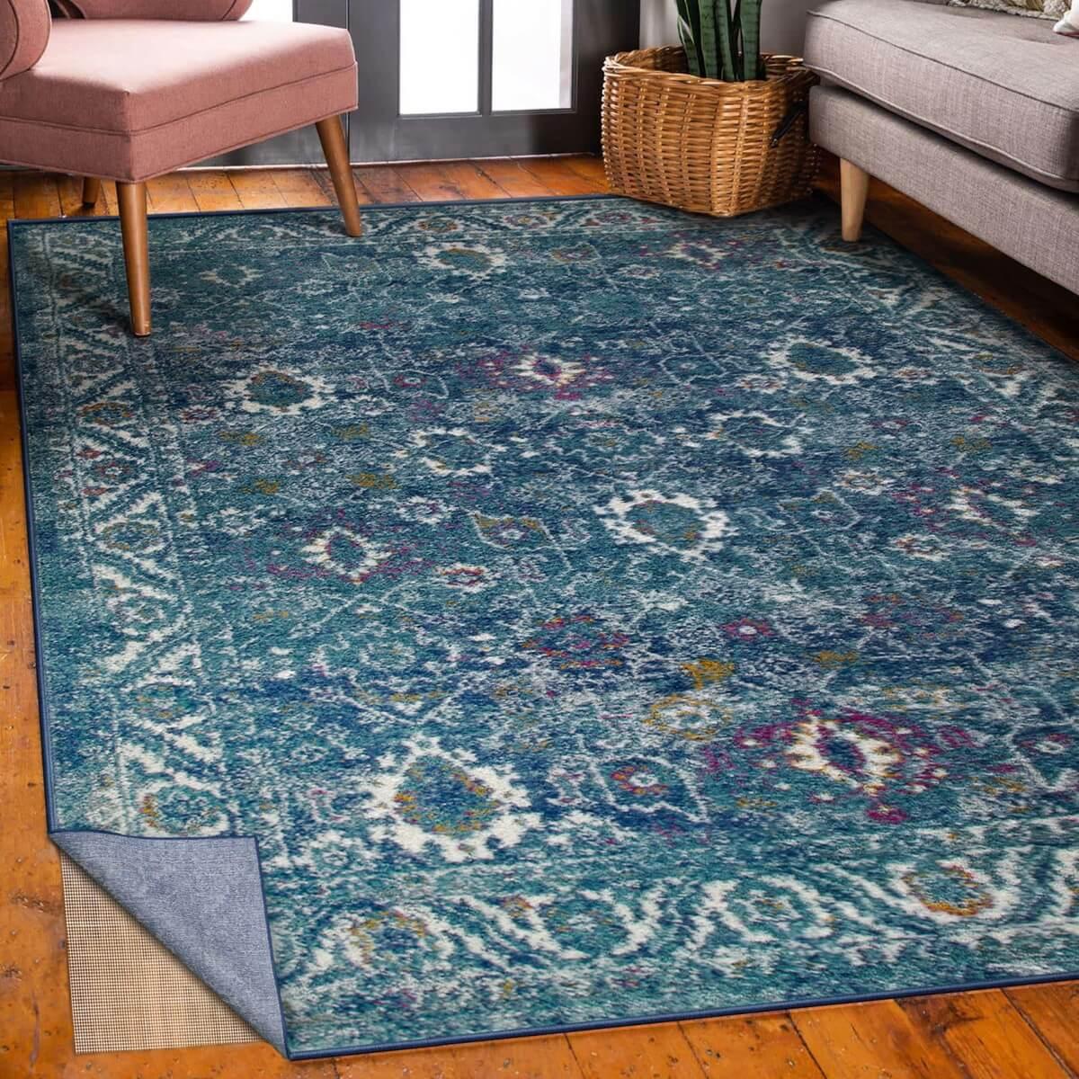 Laurus 5 Foot by 8 Foot Soft Shag Area Rug and Rug Pad ǀ Rugs ...