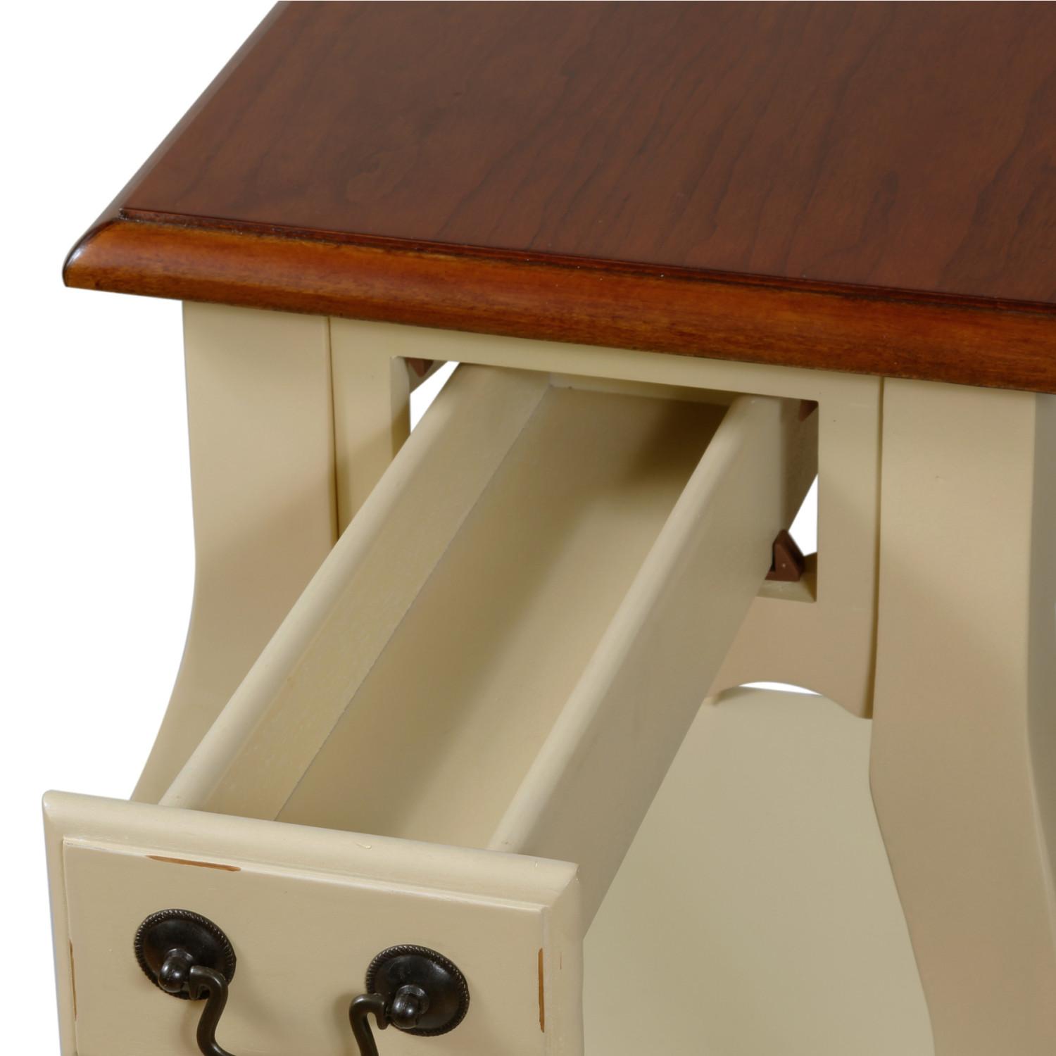 Leick Home French Cabriole Leg Side Table Ivory ǀ Furniture ǀ Today's ...