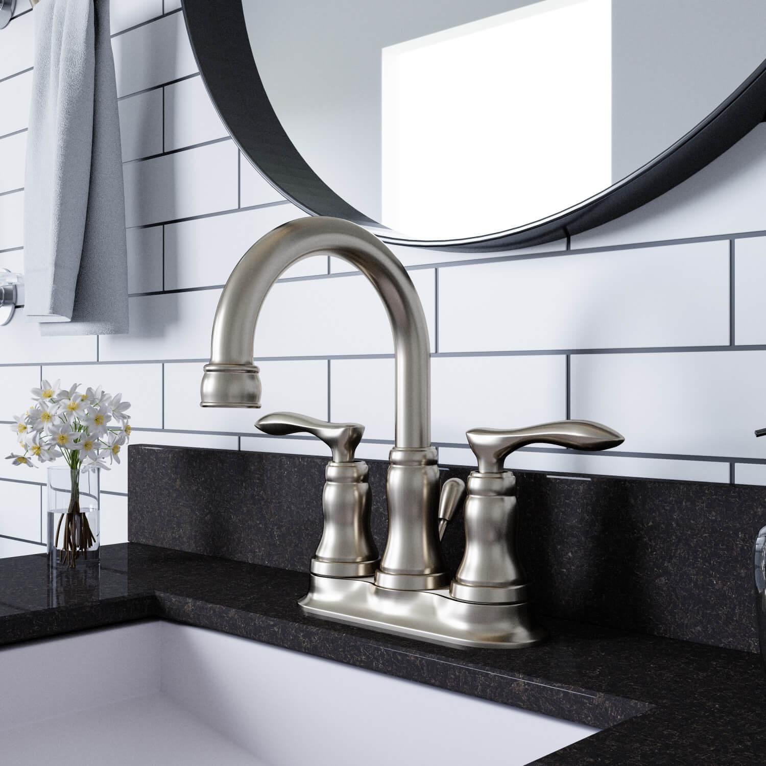 Madison Satin Nickel Centerset 2 Handle Faucet ǀ Bath ǀ Today's Design ...