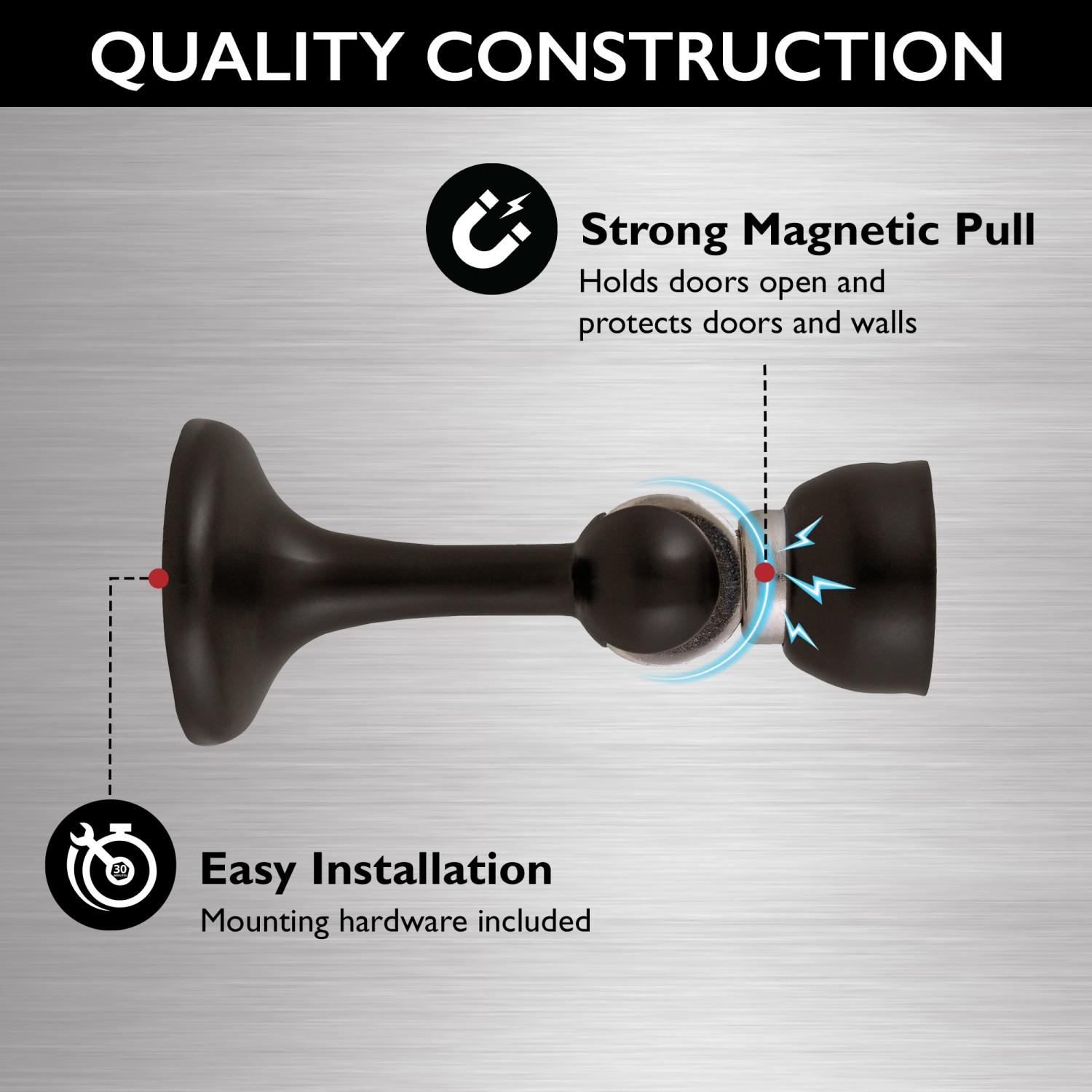 Magnetic Doorstop Bronze 4 Pack ǀ Hardware & Locks ǀ Today's Design House