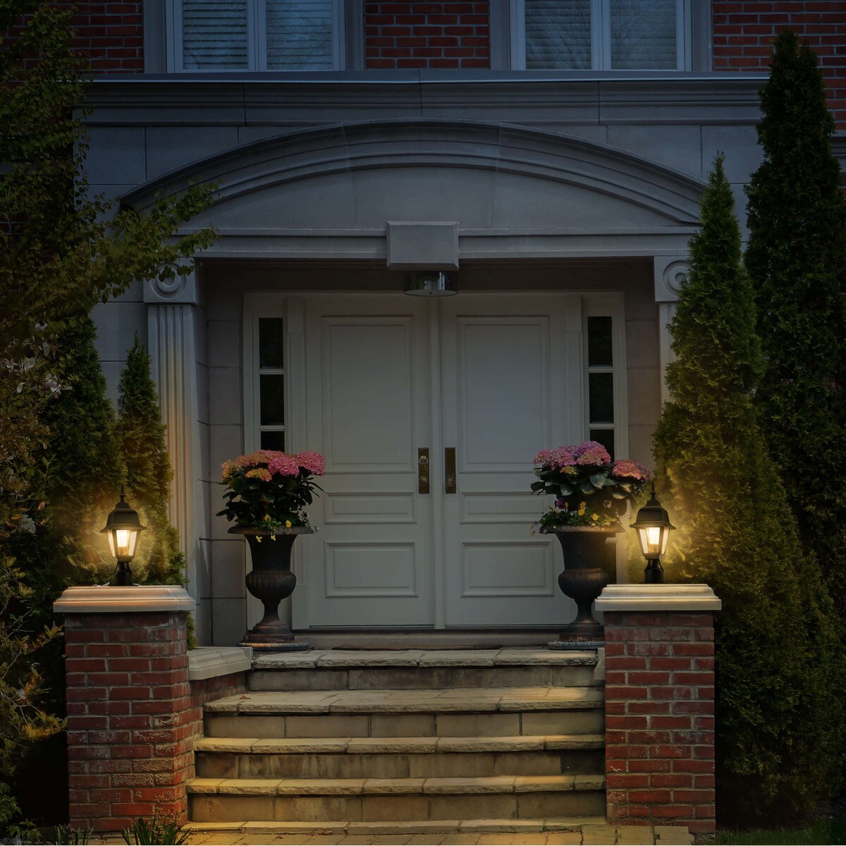 Maple Street Outdoor Post Light and Pier Base in Black | Lighting ...